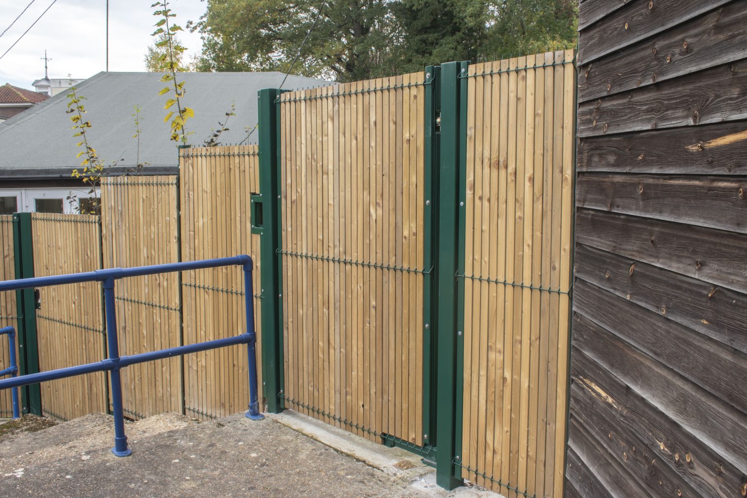 Fencing - Securamesh with Timber Infill